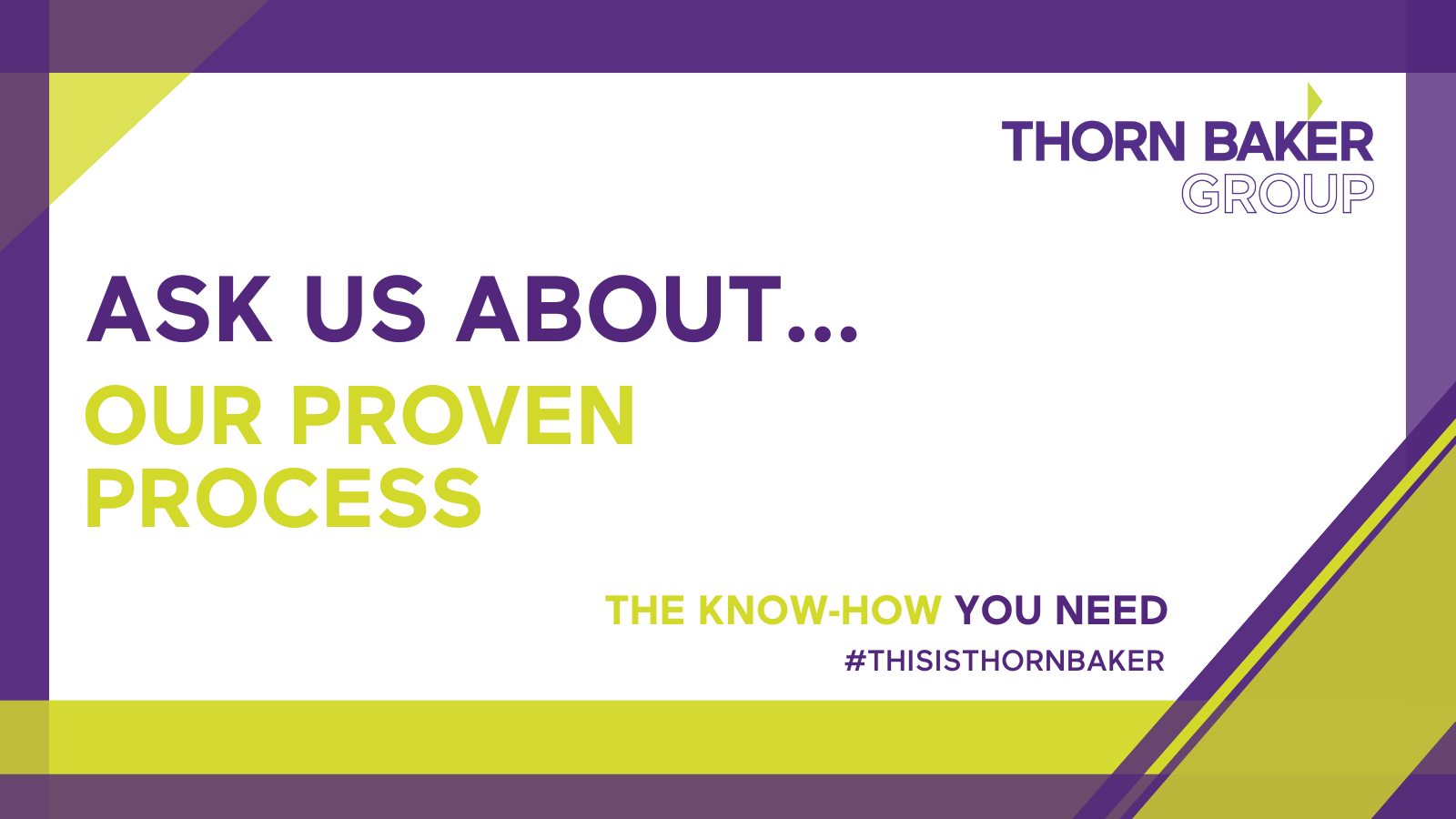 Thorn Baker Group: From Application to · Thorn Baker Group New